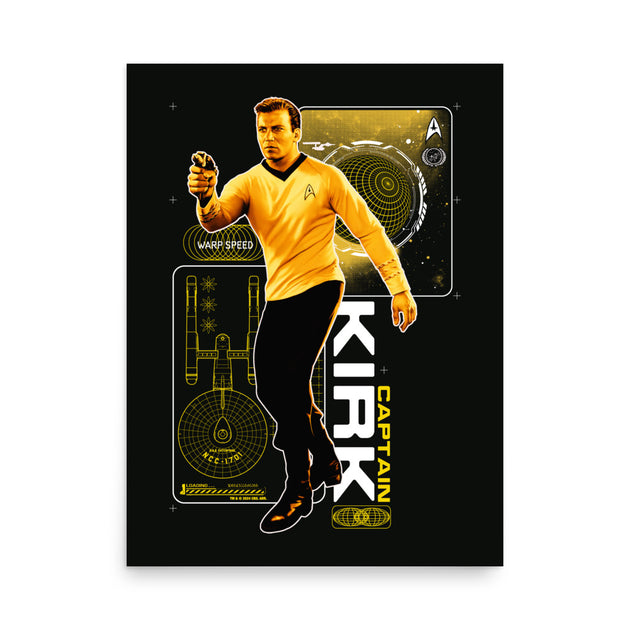 Star Trek: The Original Series Captain Kirk Poster | Star Trek Shop ...