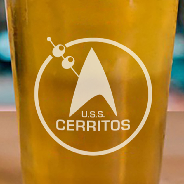 Star Trek: Lower Decks Cerritos Bar Logo Lasergravur Pint | Star Trek ...